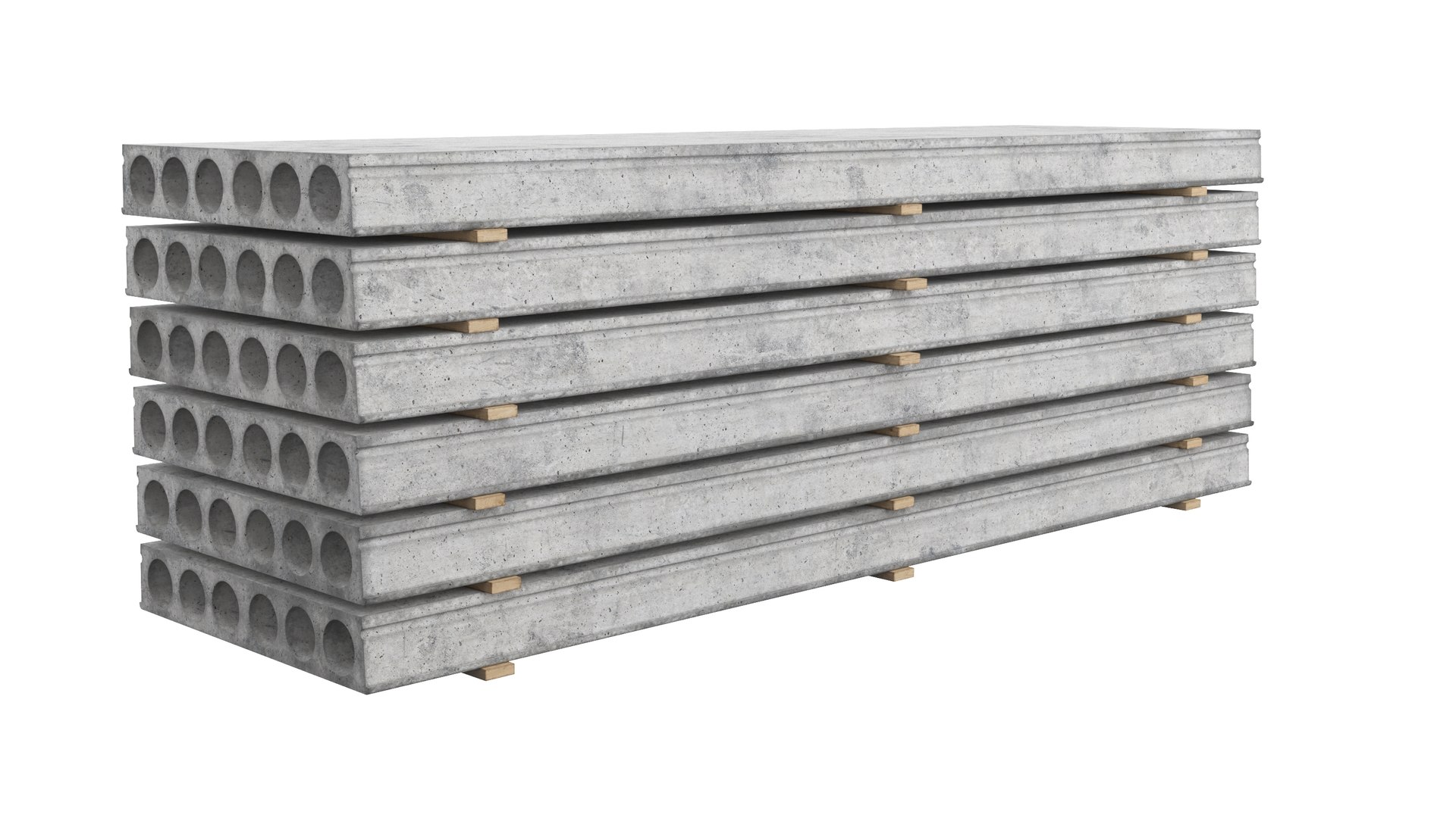 3D Concrete Slab Stack Model - TurboSquid 2012974