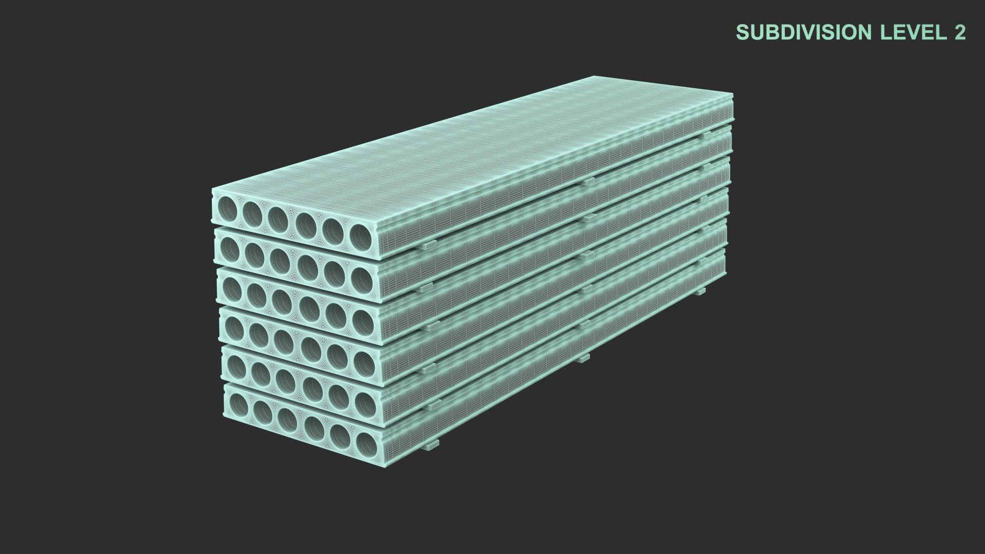 3D Concrete Slab Stack Model - TurboSquid 2012974