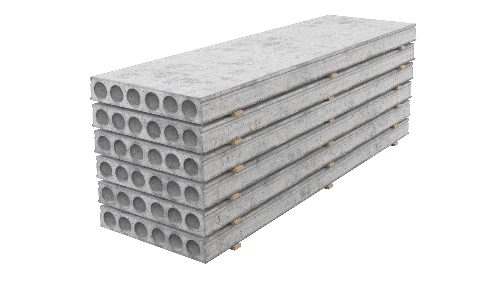 3D Concrete Slab Stack Model - TurboSquid 2012974
