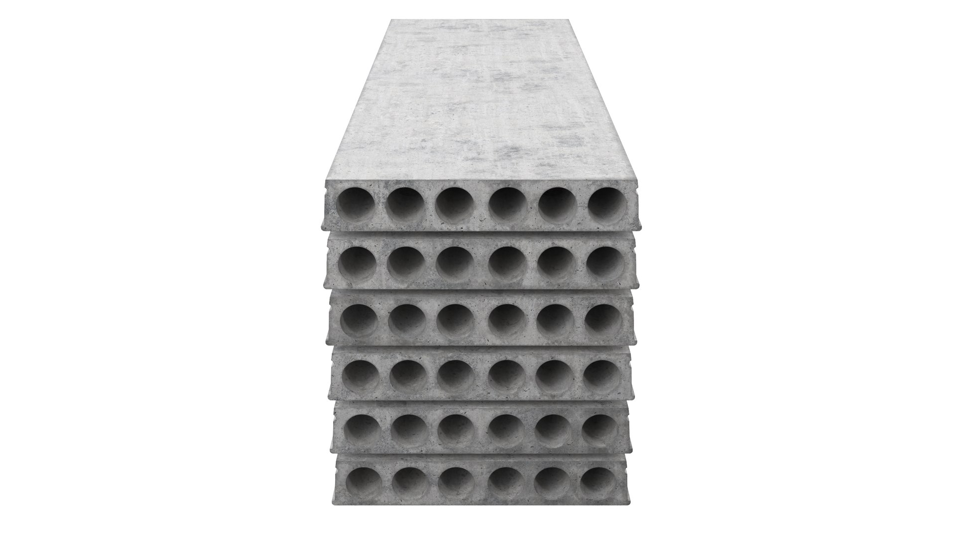 3D Concrete Slab Stack Model - TurboSquid 2012974