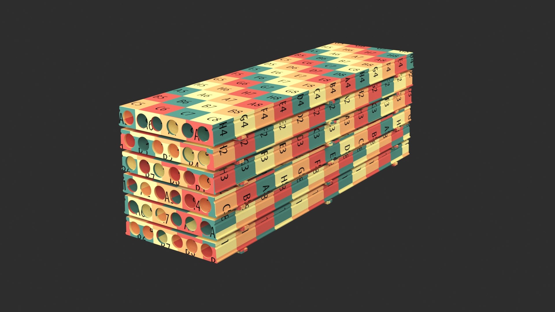 3D Concrete Slab Stack Model - TurboSquid 2012974