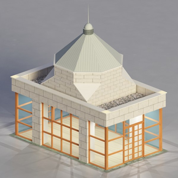 multipurpose building 3d c4d
