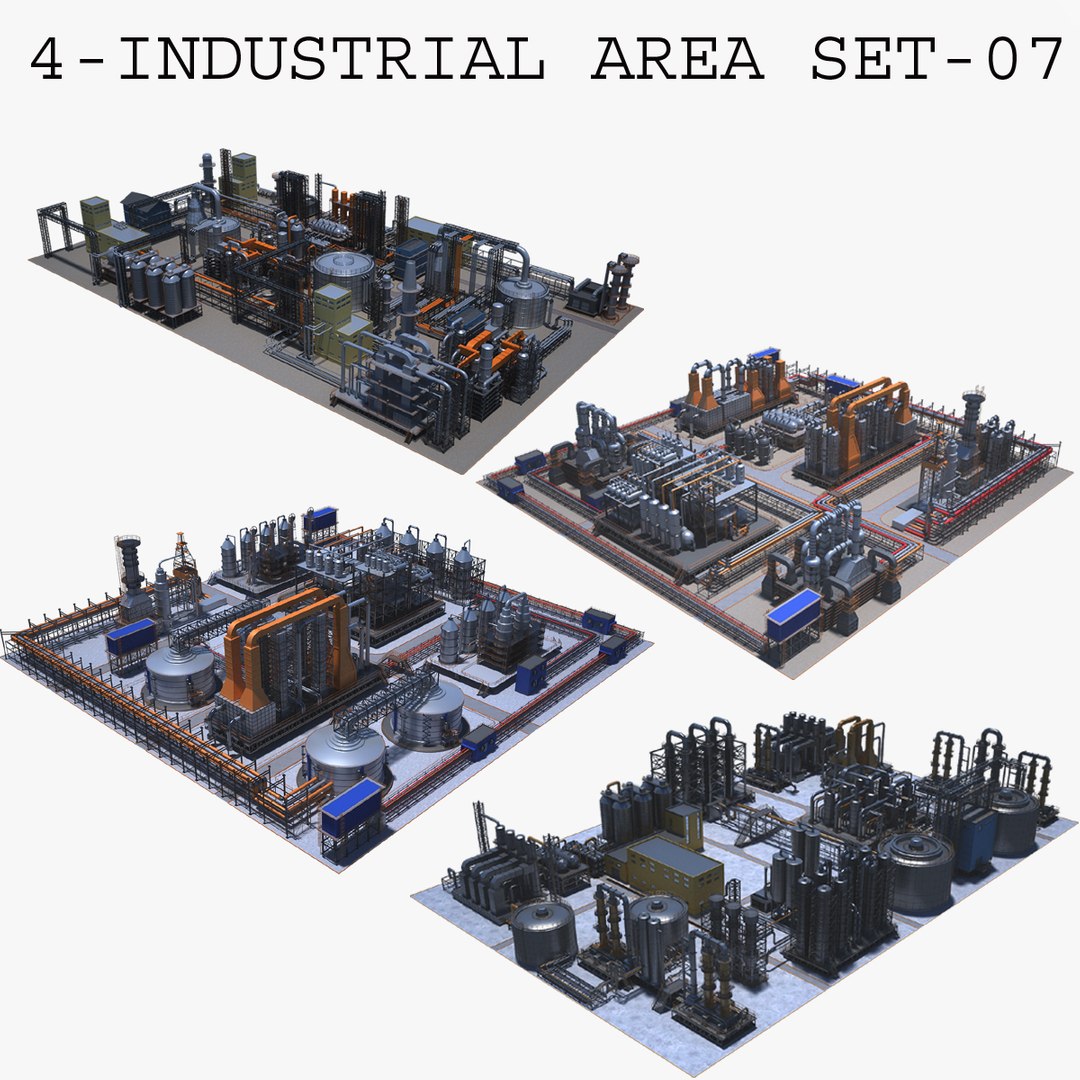 3D 4-Industrial Area Set -07 Model - TurboSquid 2036977