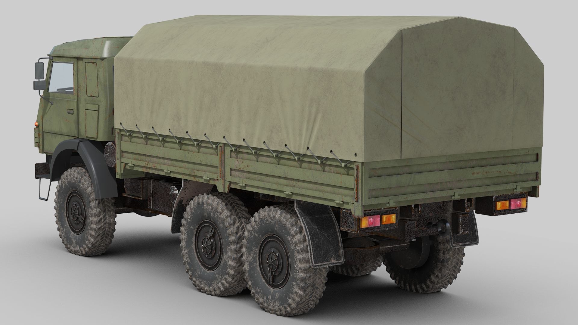 3D KAMAZ Military Truck Model - TurboSquid 2154534