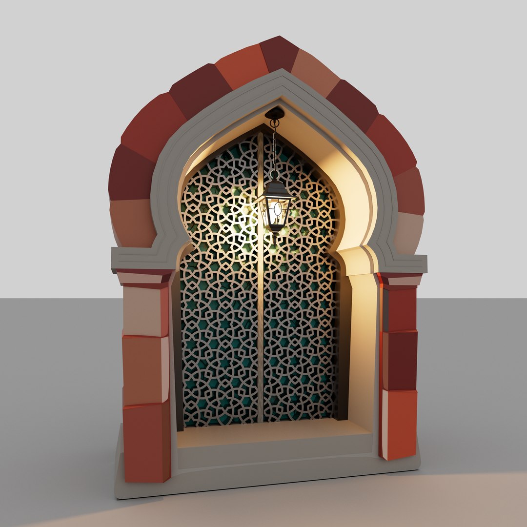 3D Model Windows Of Arabian Castle Or Fortress Interior - TurboSquid ...