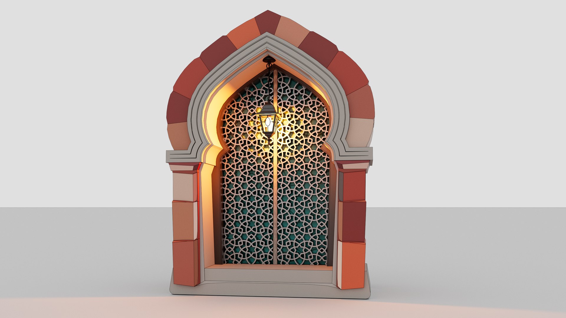 3D Model Windows Of Arabian Castle Or Fortress Interior - TurboSquid ...