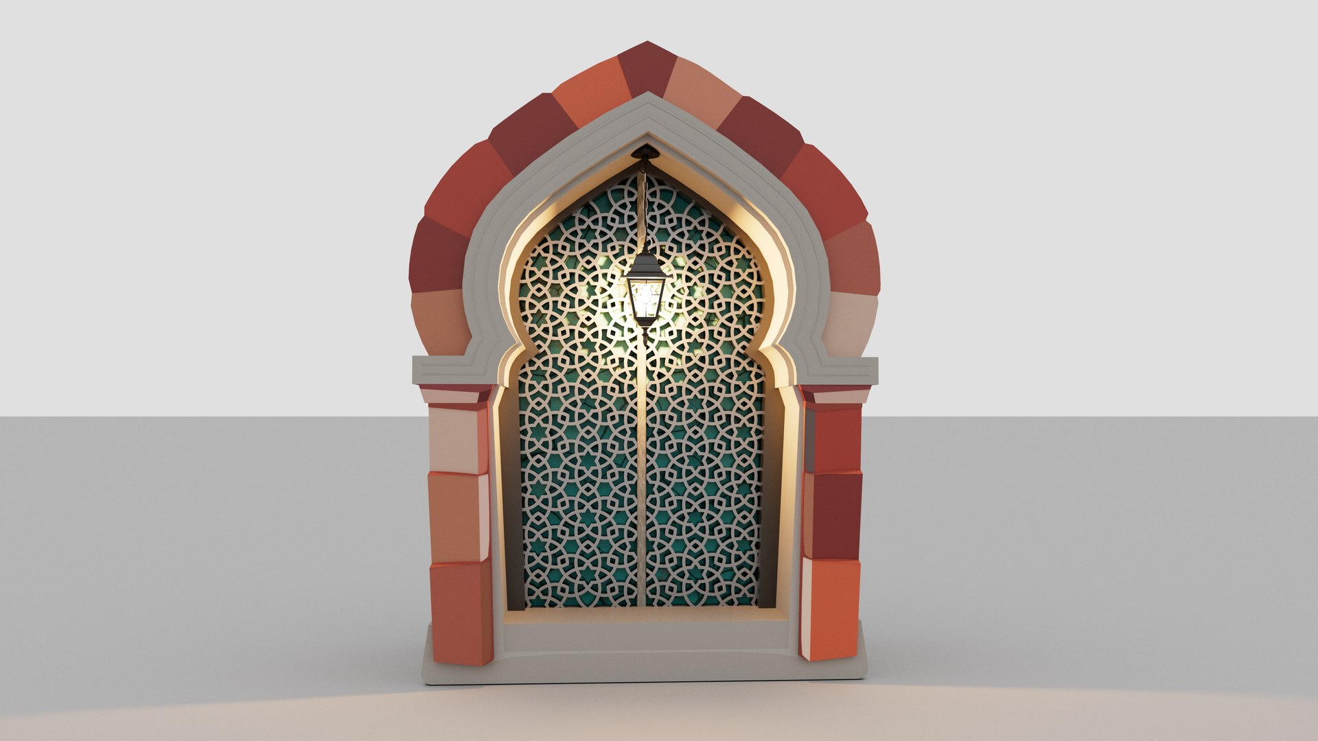 3D Model Windows Of Arabian Castle Or Fortress Interior - TurboSquid ...
