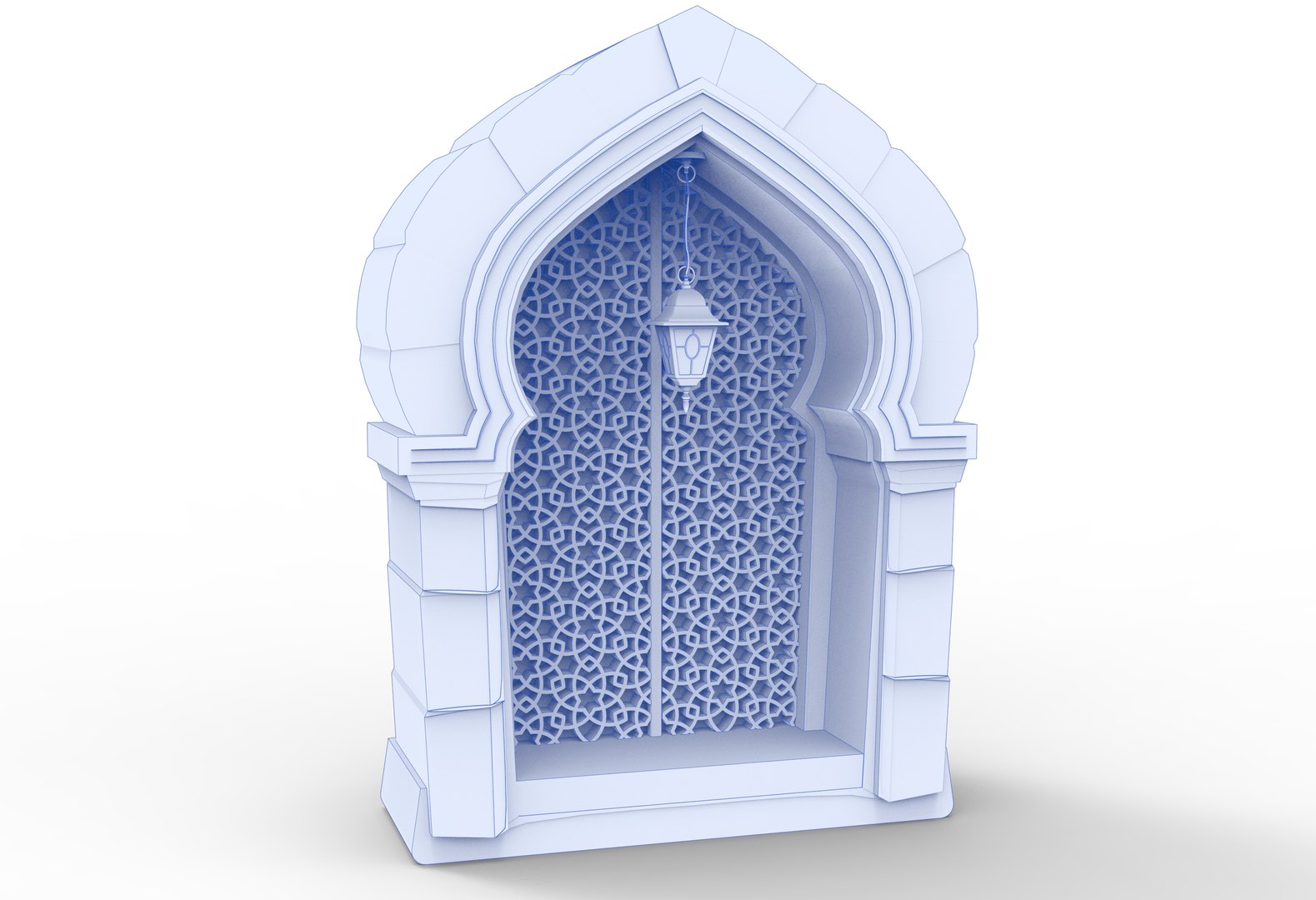 3D Model Windows Of Arabian Castle Or Fortress Interior - TurboSquid ...