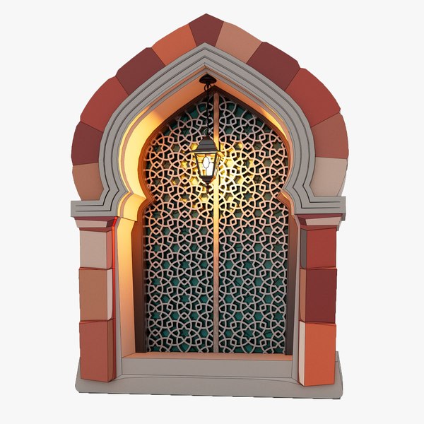 modelo 3d Windows of arabian castle or fortress interior - TurboSquid ...