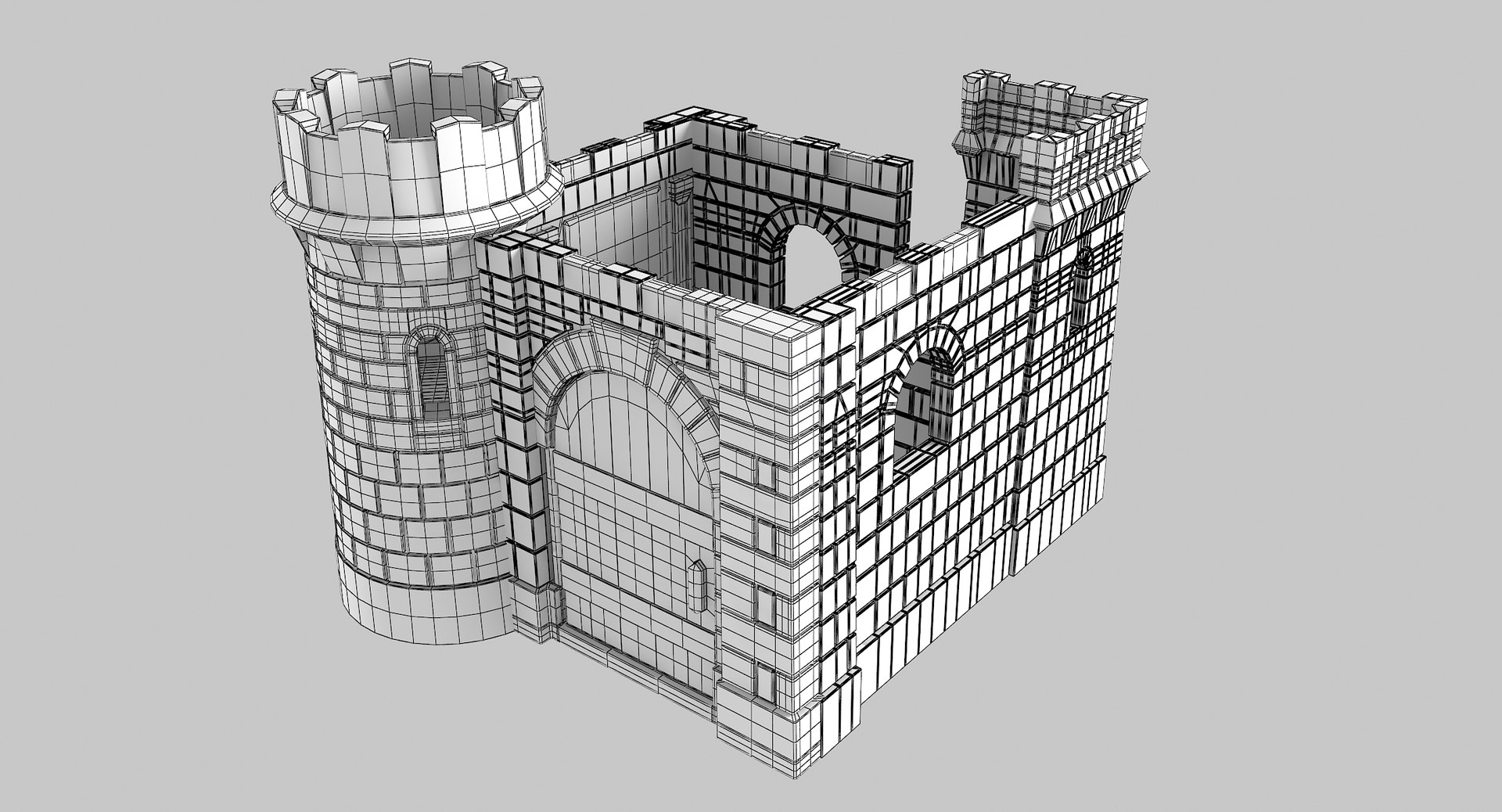 Classic toy castle playground 3D model - TurboSquid 1237657