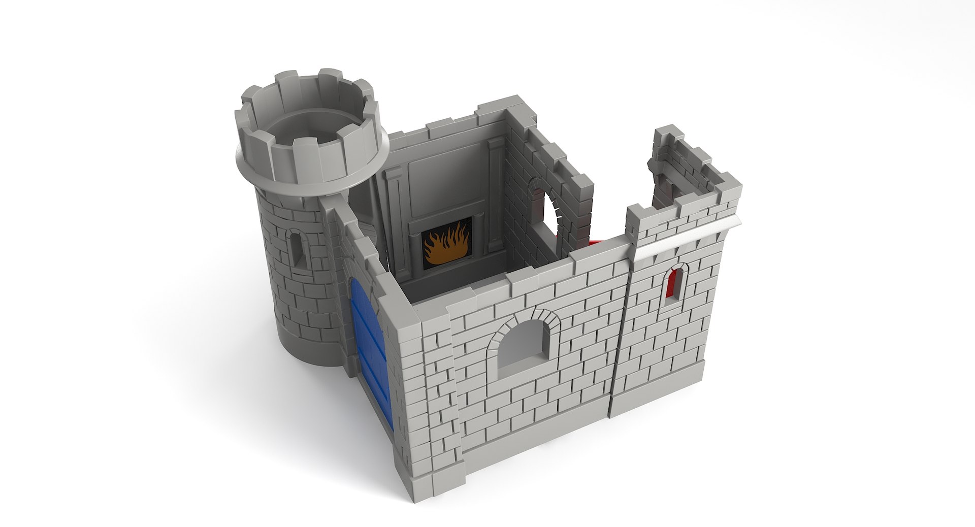 Classic toy castle playground 3D model - TurboSquid 1237657