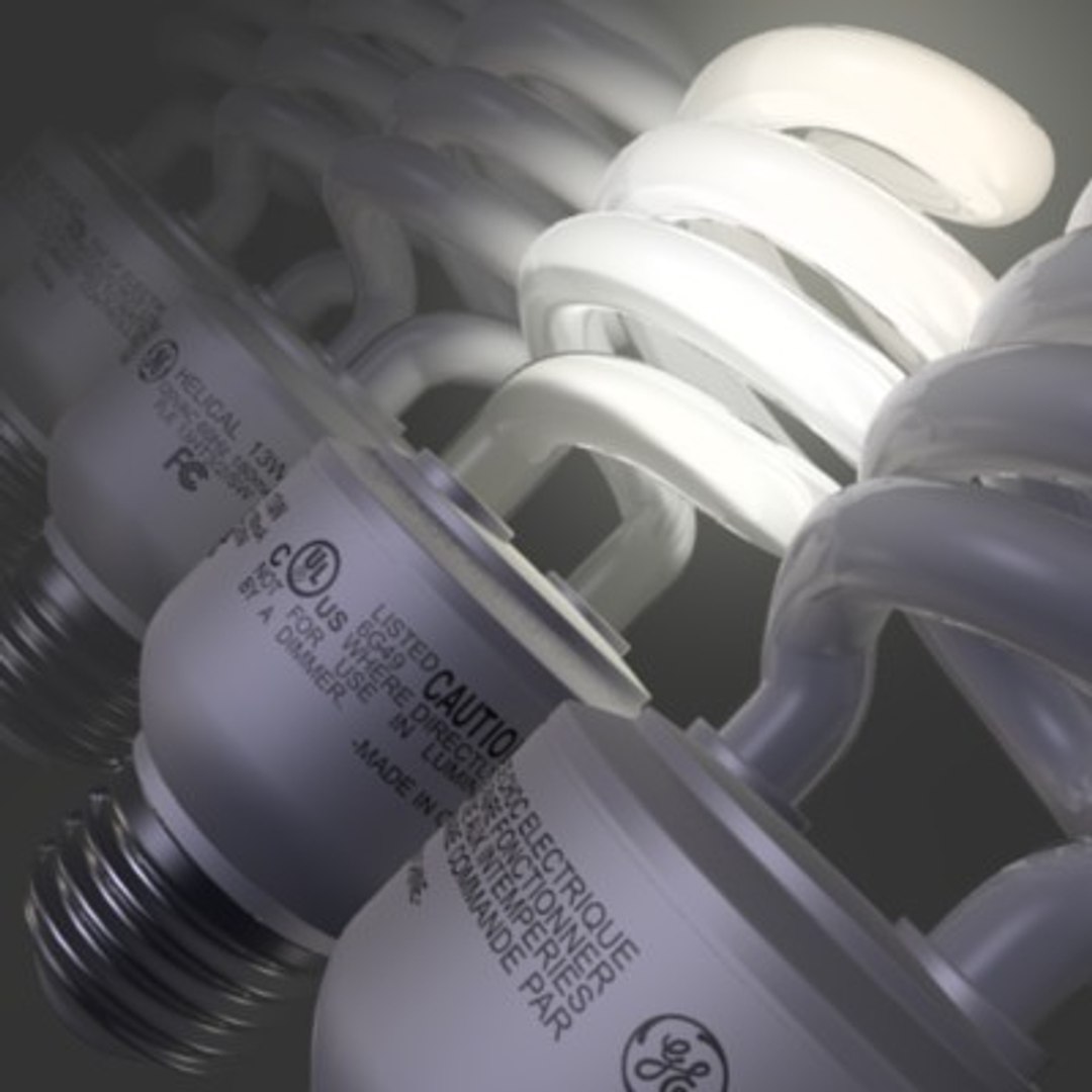 Lightbulb Lights Cfl Bulbs 3d Model