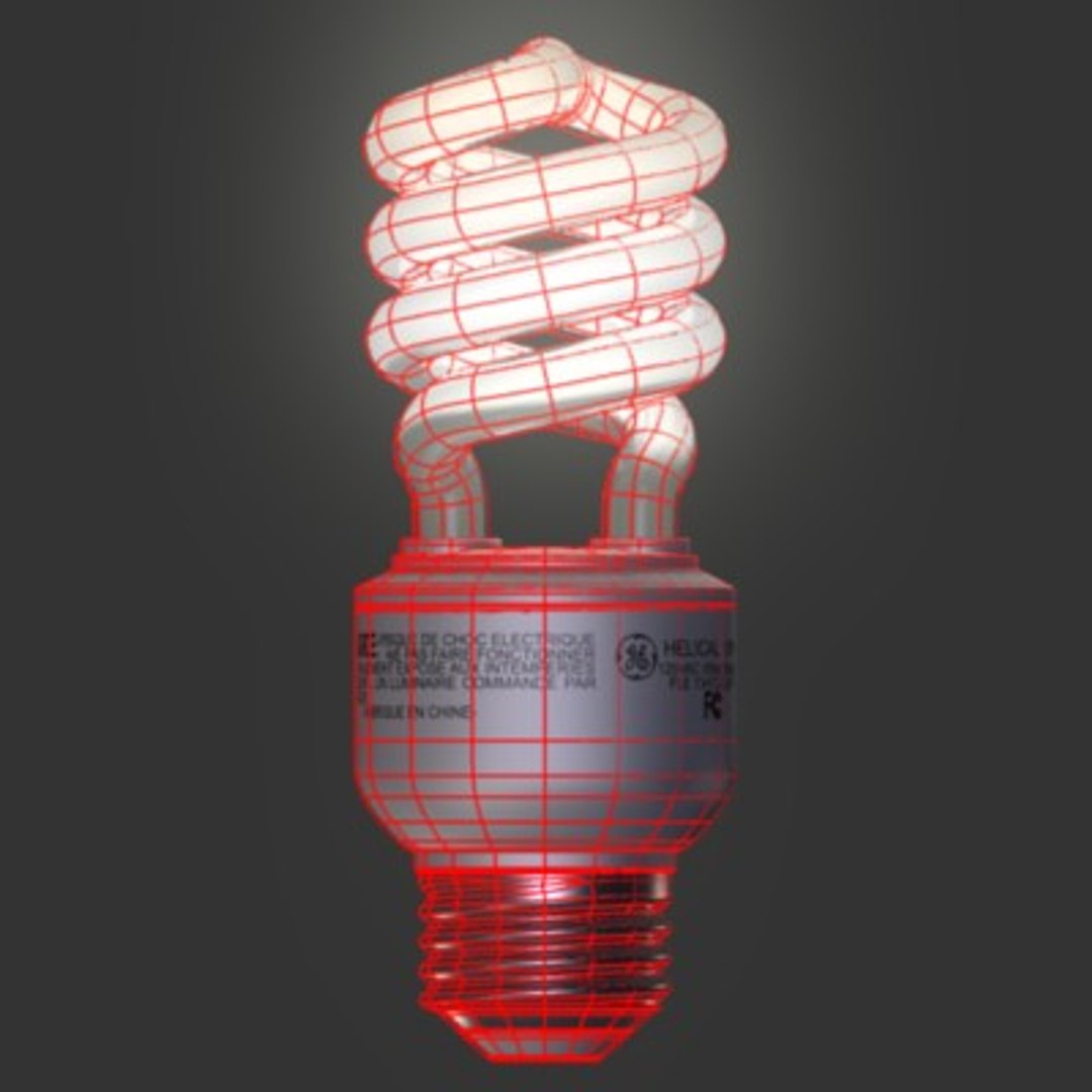 Lightbulb Lights Cfl Bulbs 3d Model