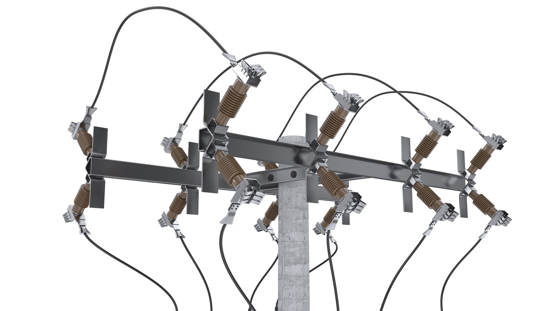 3D Utility Pole Collection 2 - TurboSquid 2208742