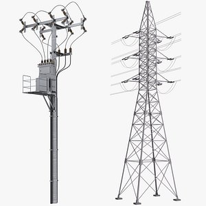 Utility Pole 3D Models for Download | TurboSquid