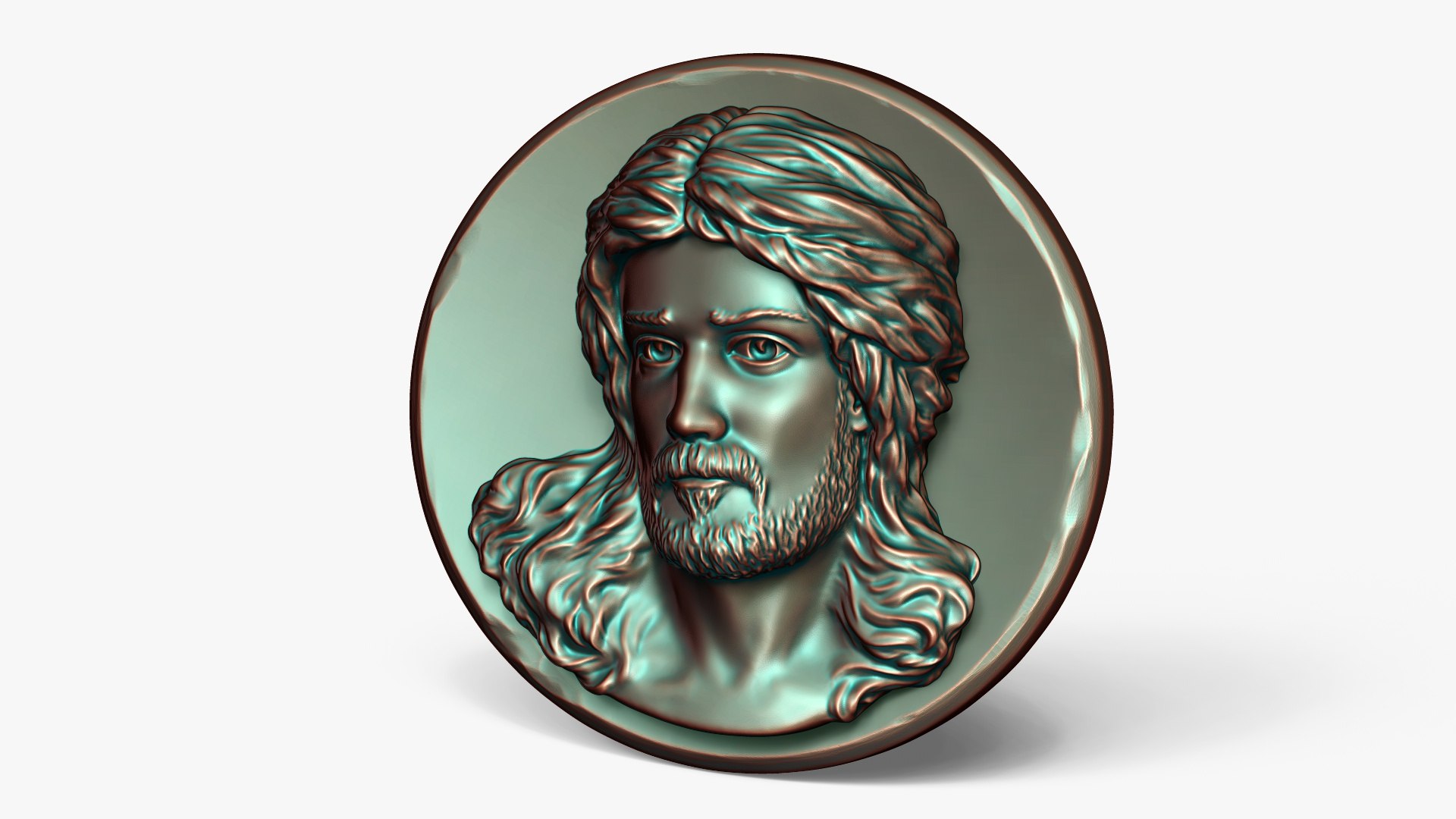 Jesus Bas-Relief Portrait Wall Sculpture 3D Model - TurboSquid 2427935