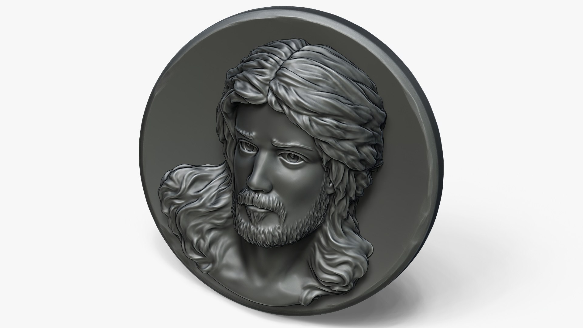 Jesus Bas-Relief Portrait Wall Sculpture 3D Model - TurboSquid 2427935