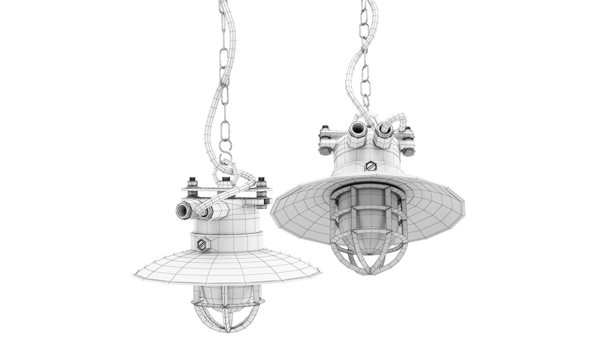 Pendant lamp German Cast Brass 3D model - TurboSquid 2097464