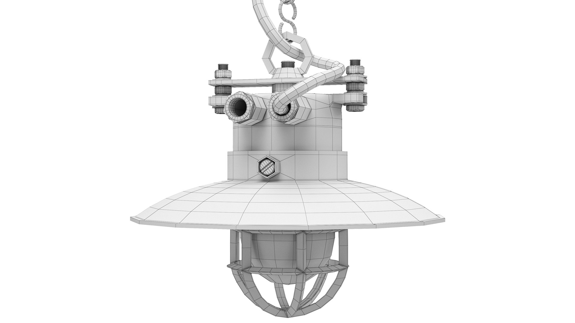 Pendant lamp German Cast Brass 3D model - TurboSquid 2097464