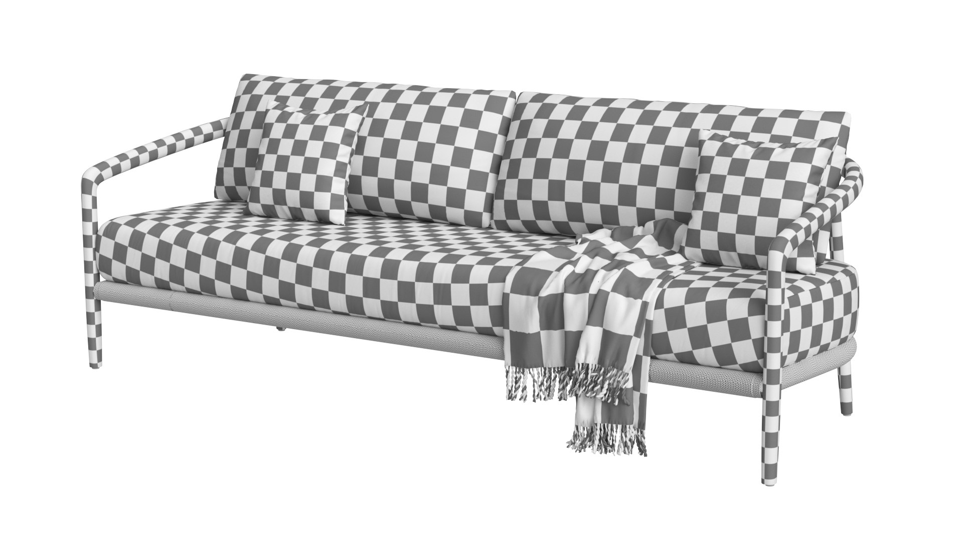 3D RH Evia Teak Sofa - TurboSquid 2155833