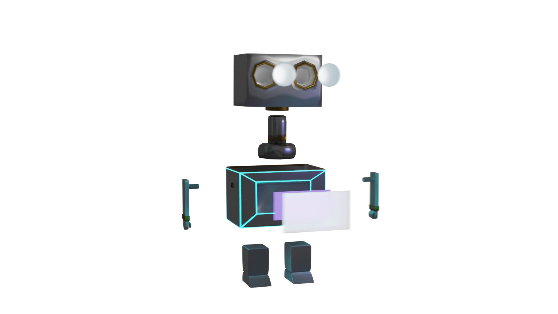 Robot Character V-Bot By Vracc Studio Original 3D Model - TurboSquid ...