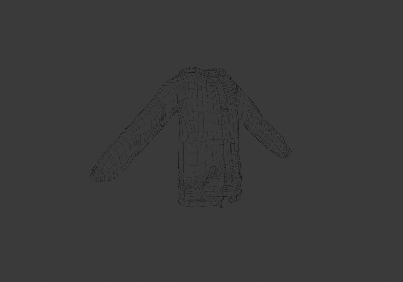 Blue Basic Jacket 3D Model - TurboSquid 1902855