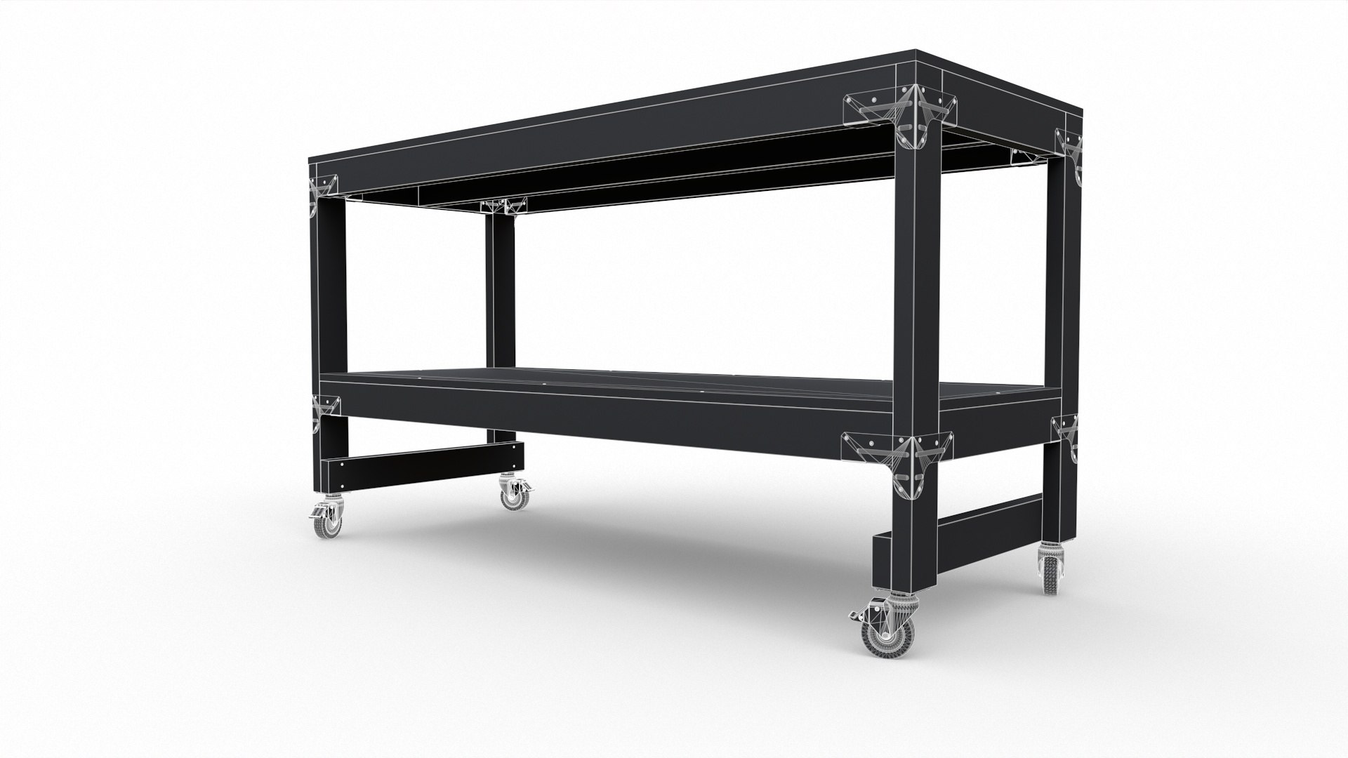 Wood Mobile Heavy Duty Workbench 3D Model - TurboSquid 2079435