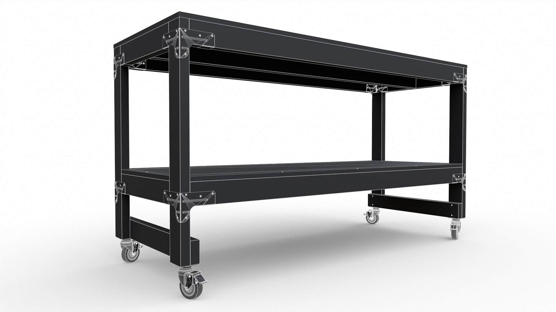 Wood Mobile Heavy Duty Workbench 3D Model - TurboSquid 2079435