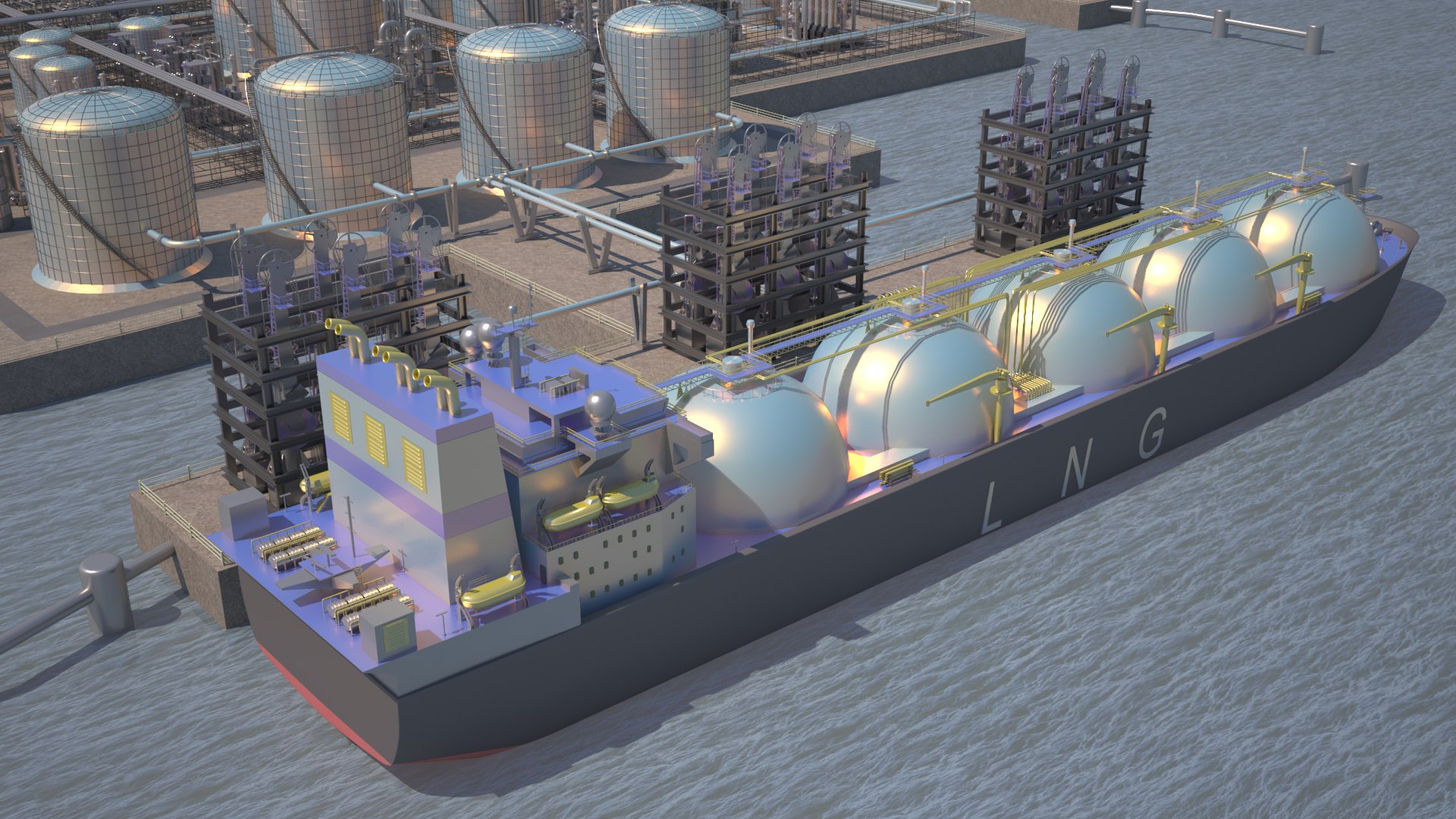 3D Lng Port 13 Model - TurboSquid 2139085