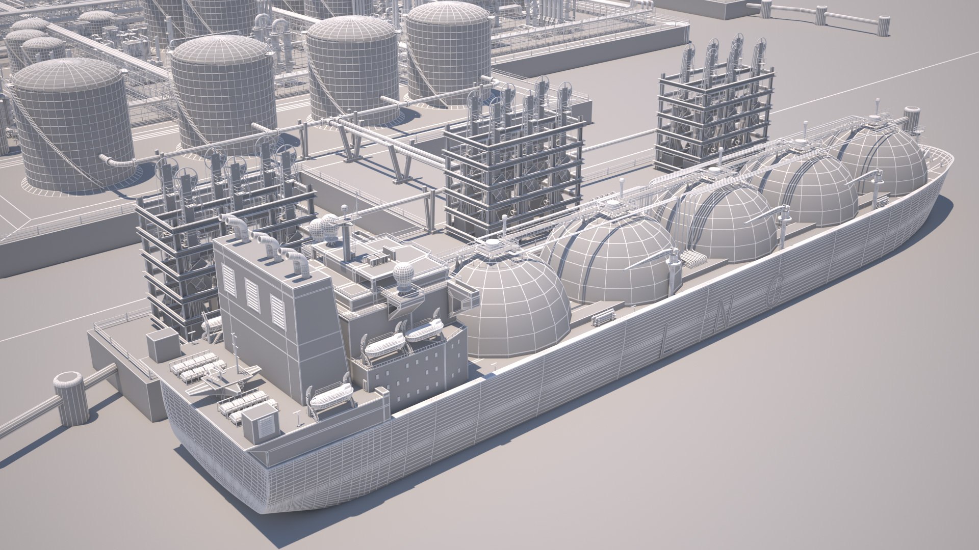 3D Lng Port 13 Model - TurboSquid 2139085