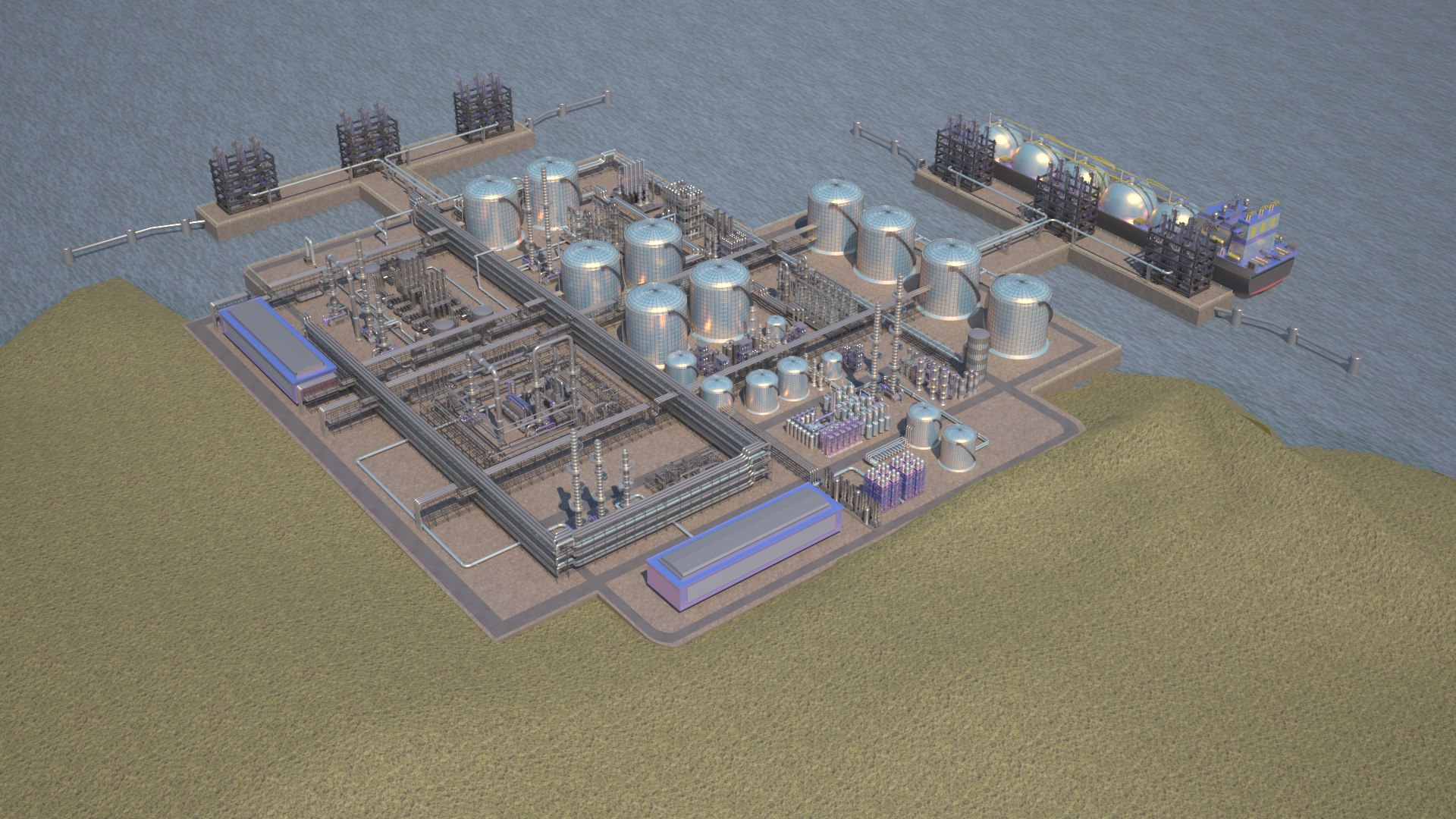 3D Lng Port 13 Model - TurboSquid 2139085