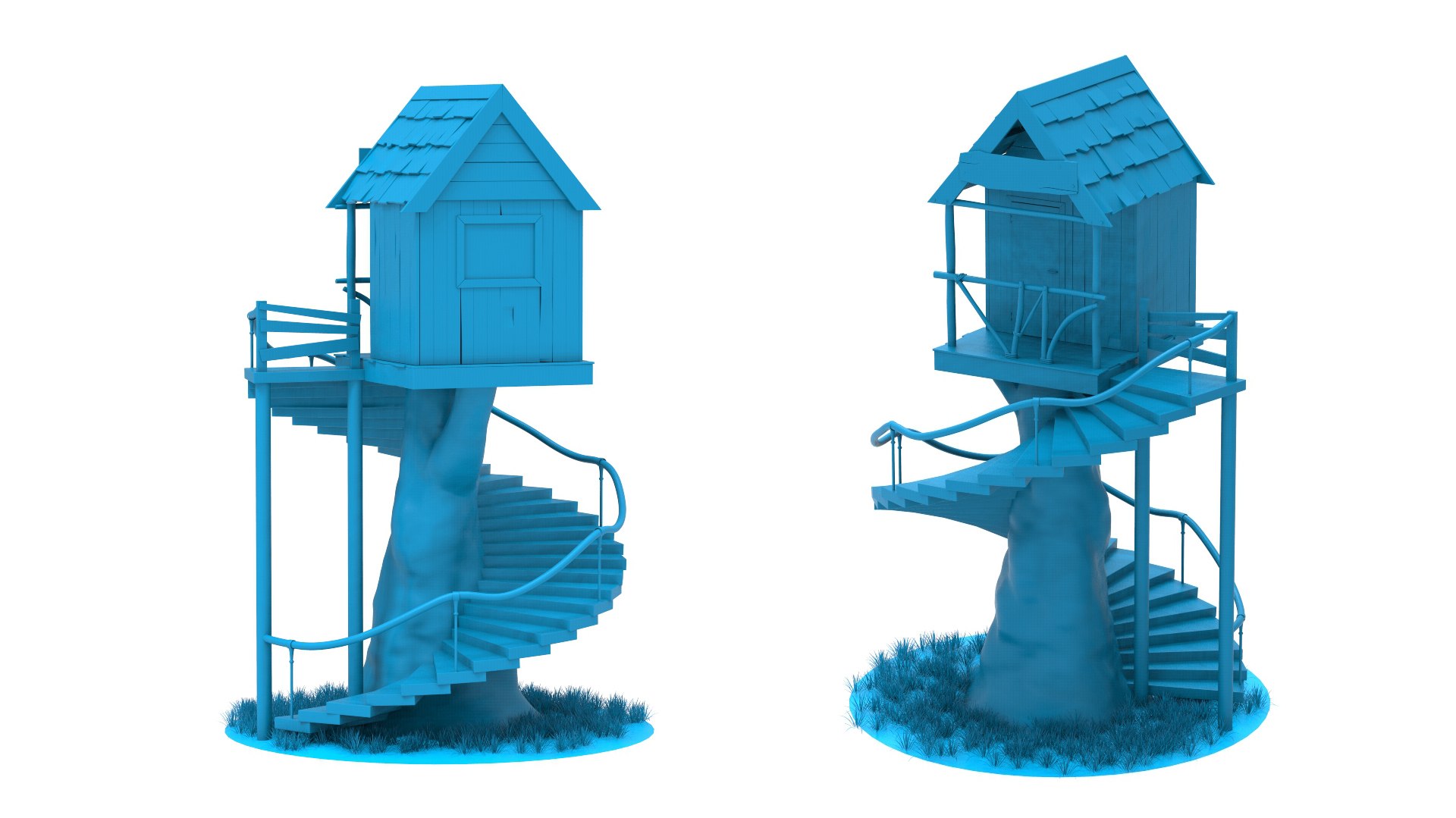 3D Tiny Tree House Model - TurboSquid 2167417