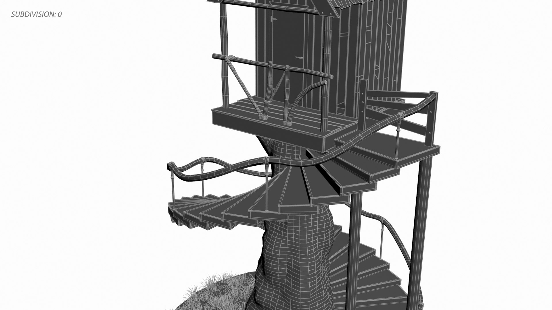 3D Tiny Tree House model - TurboSquid 2167417
