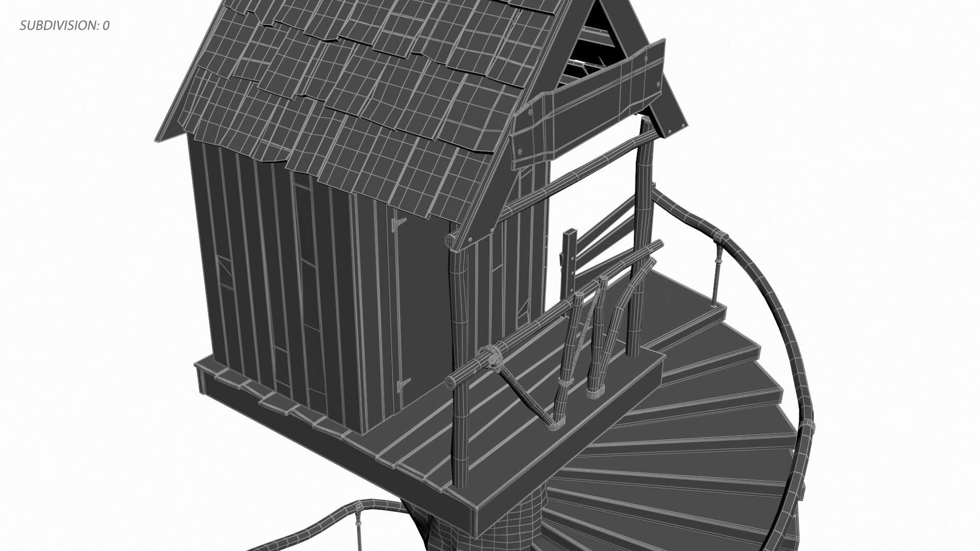 3D Tiny Tree House model - TurboSquid 2167417