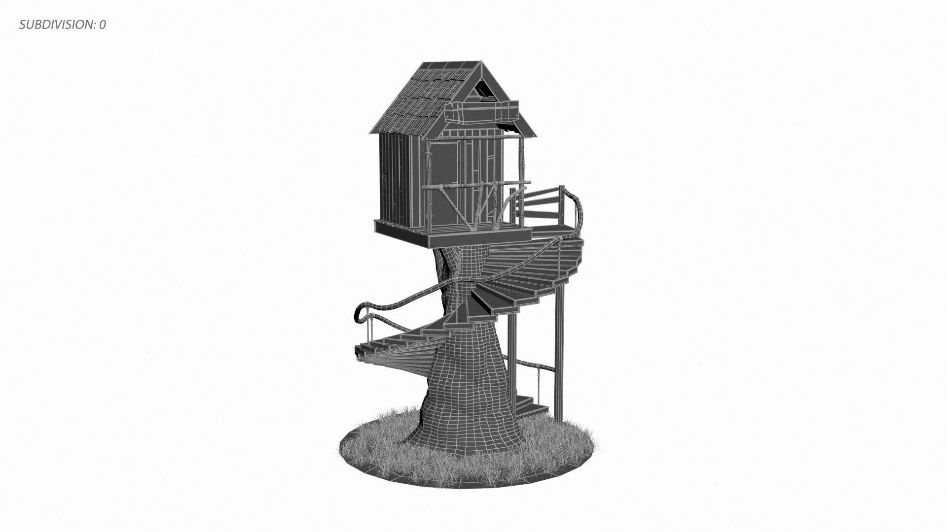 3D Tiny Tree House model - TurboSquid 2167417