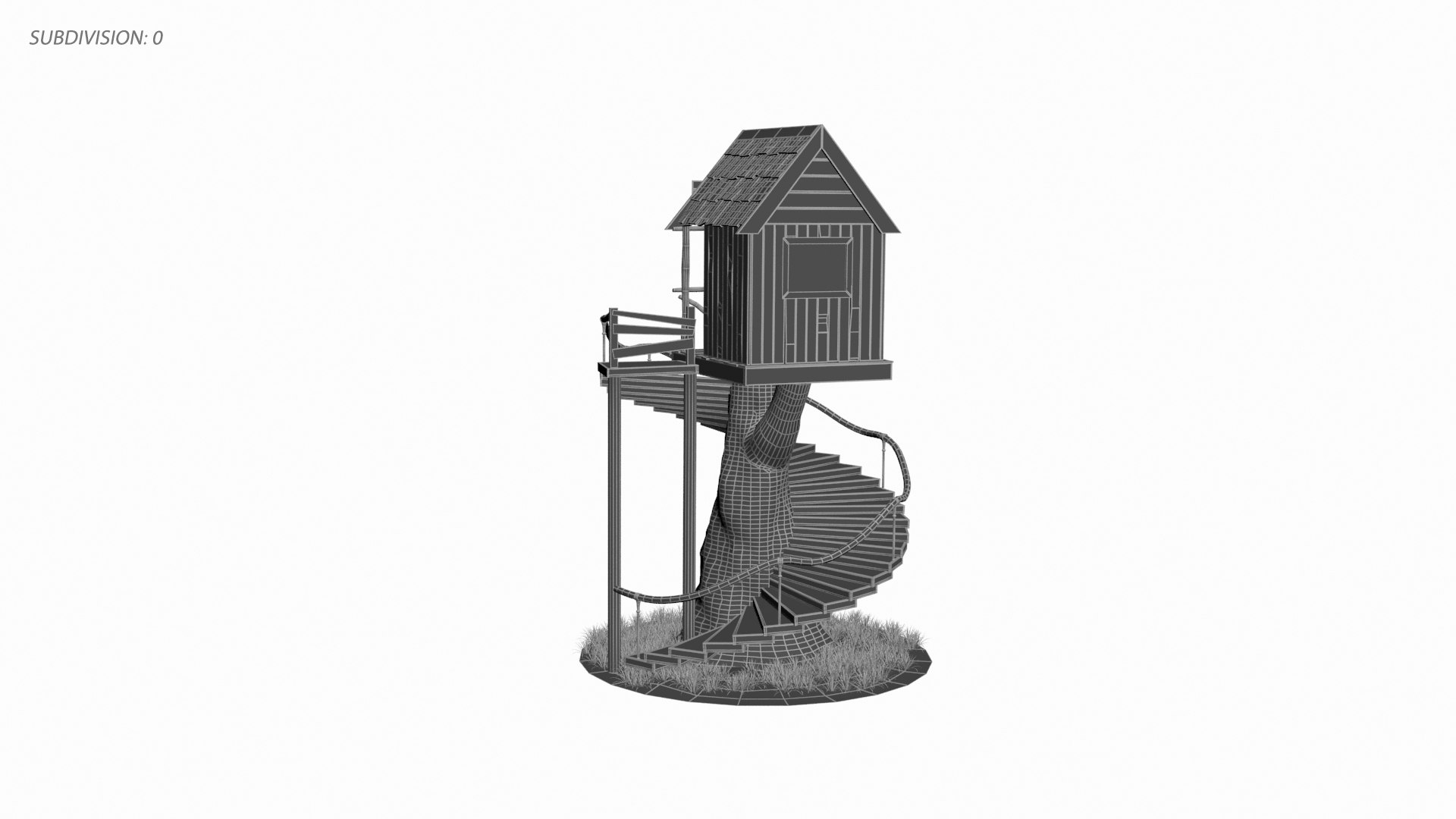 3D Tiny Tree House model - TurboSquid 2167417