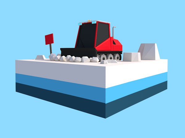 Free 3D motion cartoon snowcat vehicle model - TurboSquid 1362628