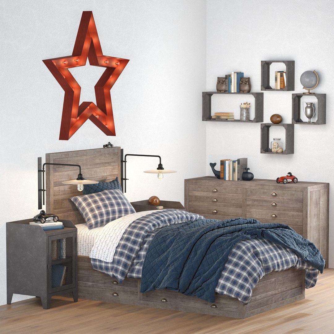 Weller Storage Bed 3D - TurboSquid 1710568