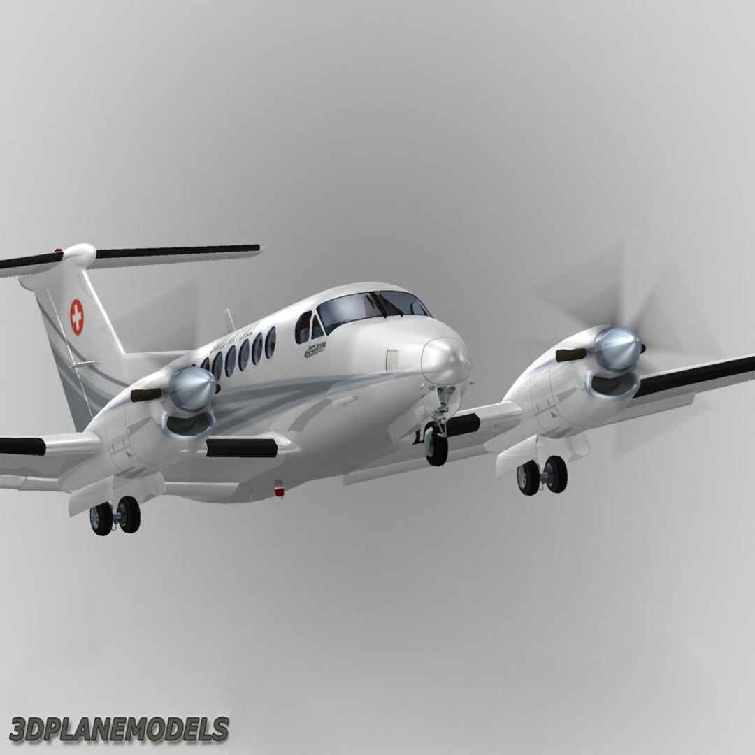 3d Beechcraft Super King Air