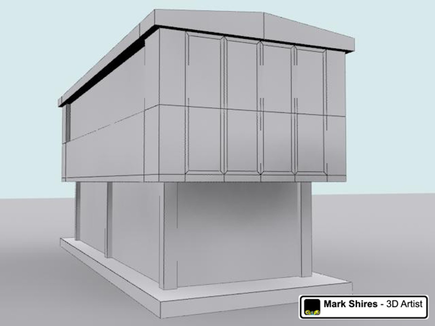 Viewing Platform Portacabin Building Race 3d Model