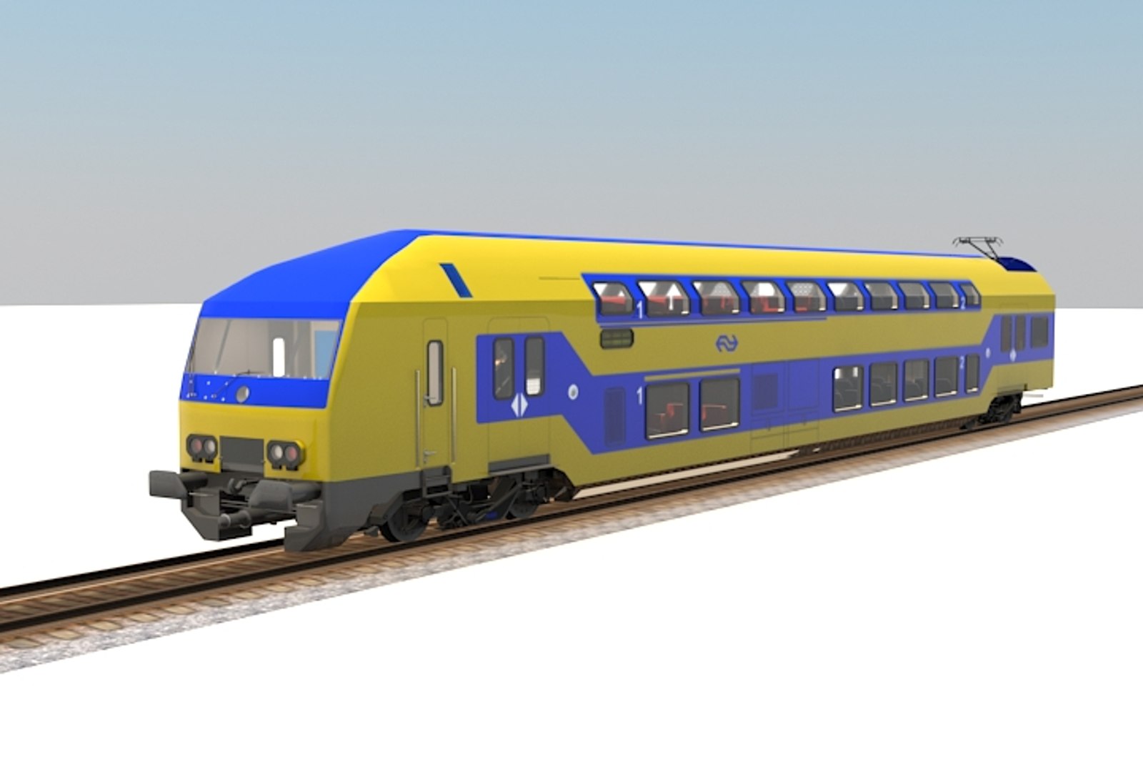 3d Model Passenger Train