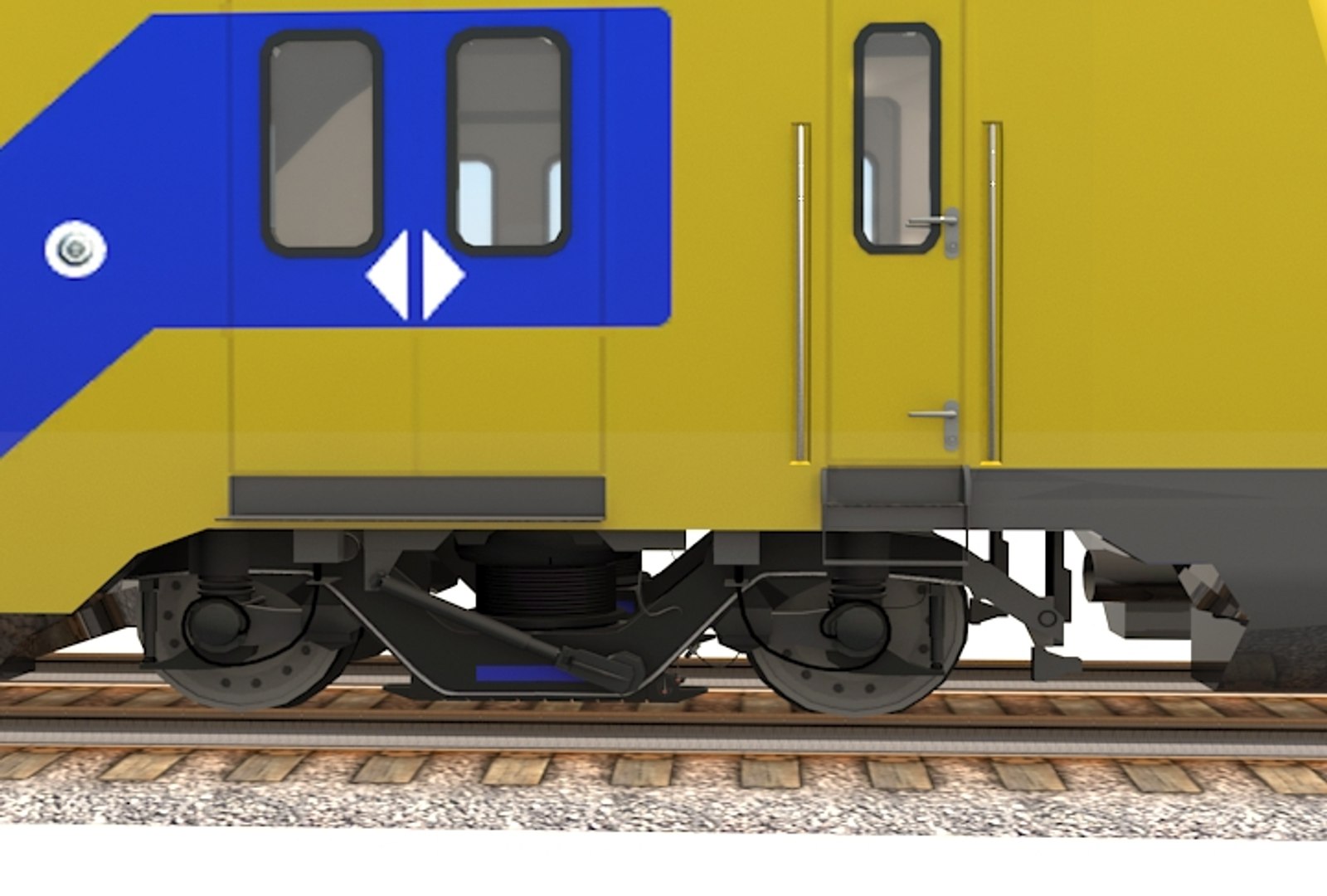 3d Model Passenger Train