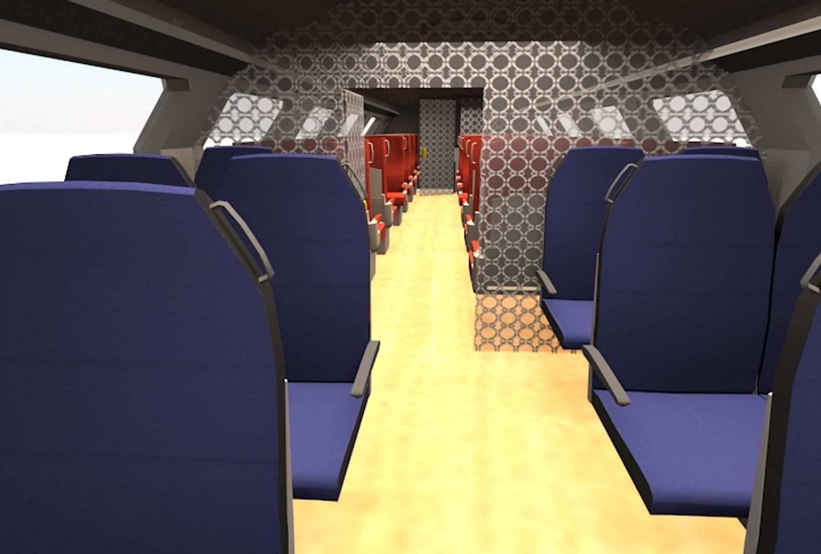 3d Model Passenger Train