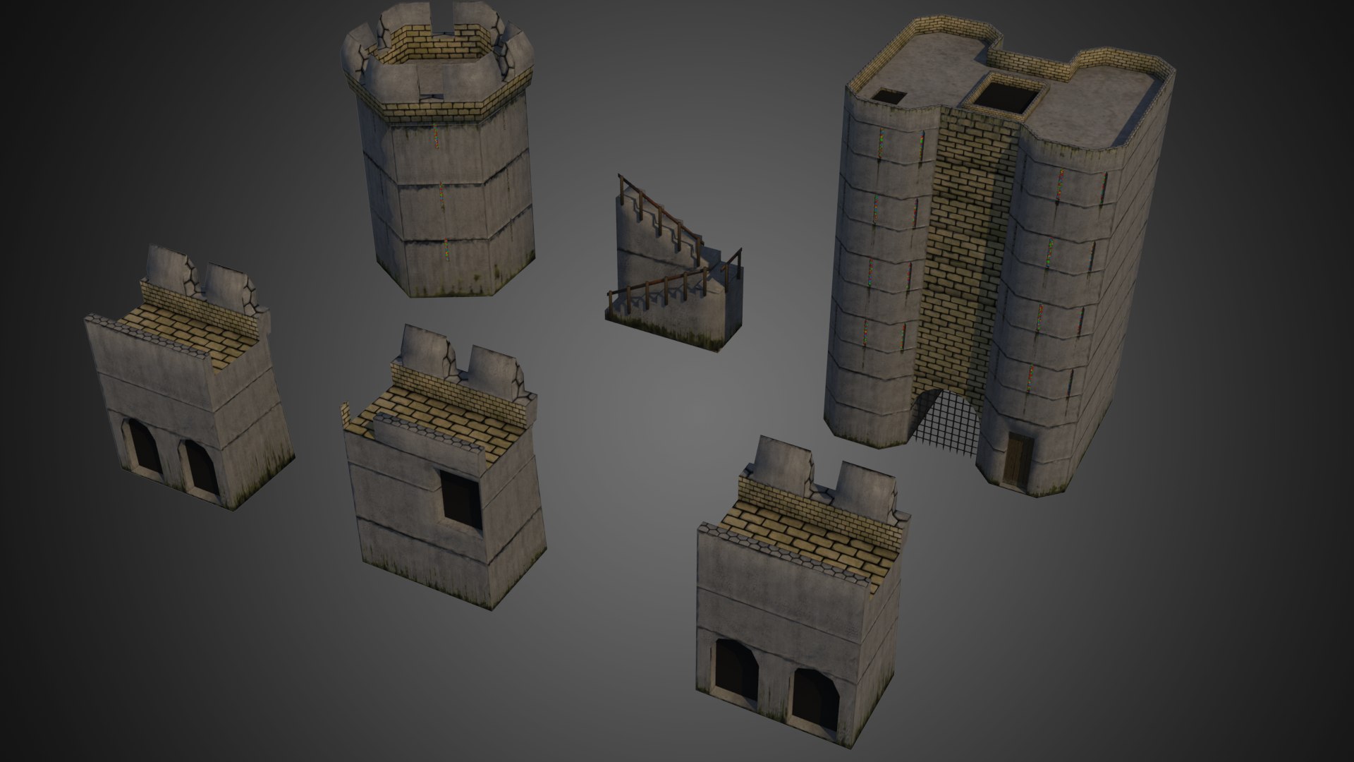 Castle perimeter model - TurboSquid 1610241