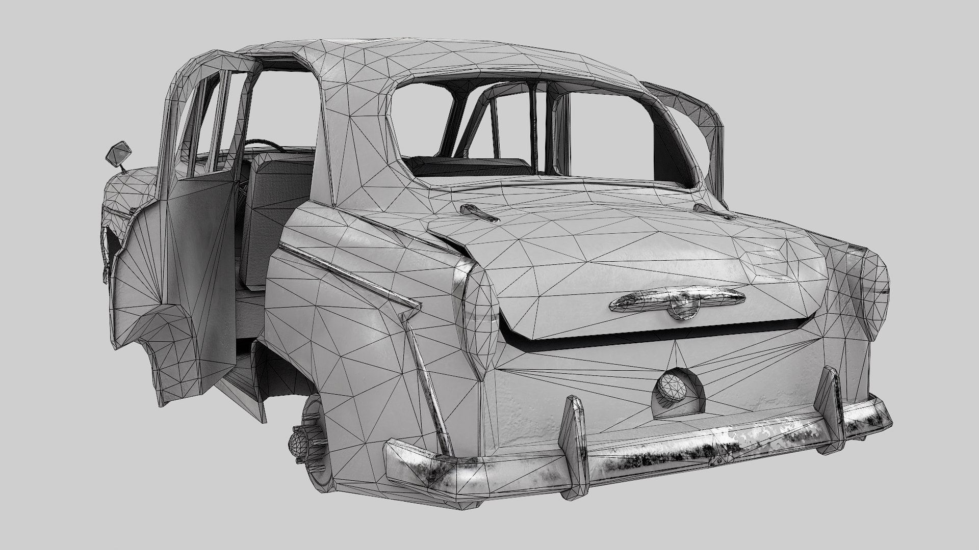 Car Ruined Damaged M407 Rusty Vintage Iv7 3D - TurboSquid 1963022