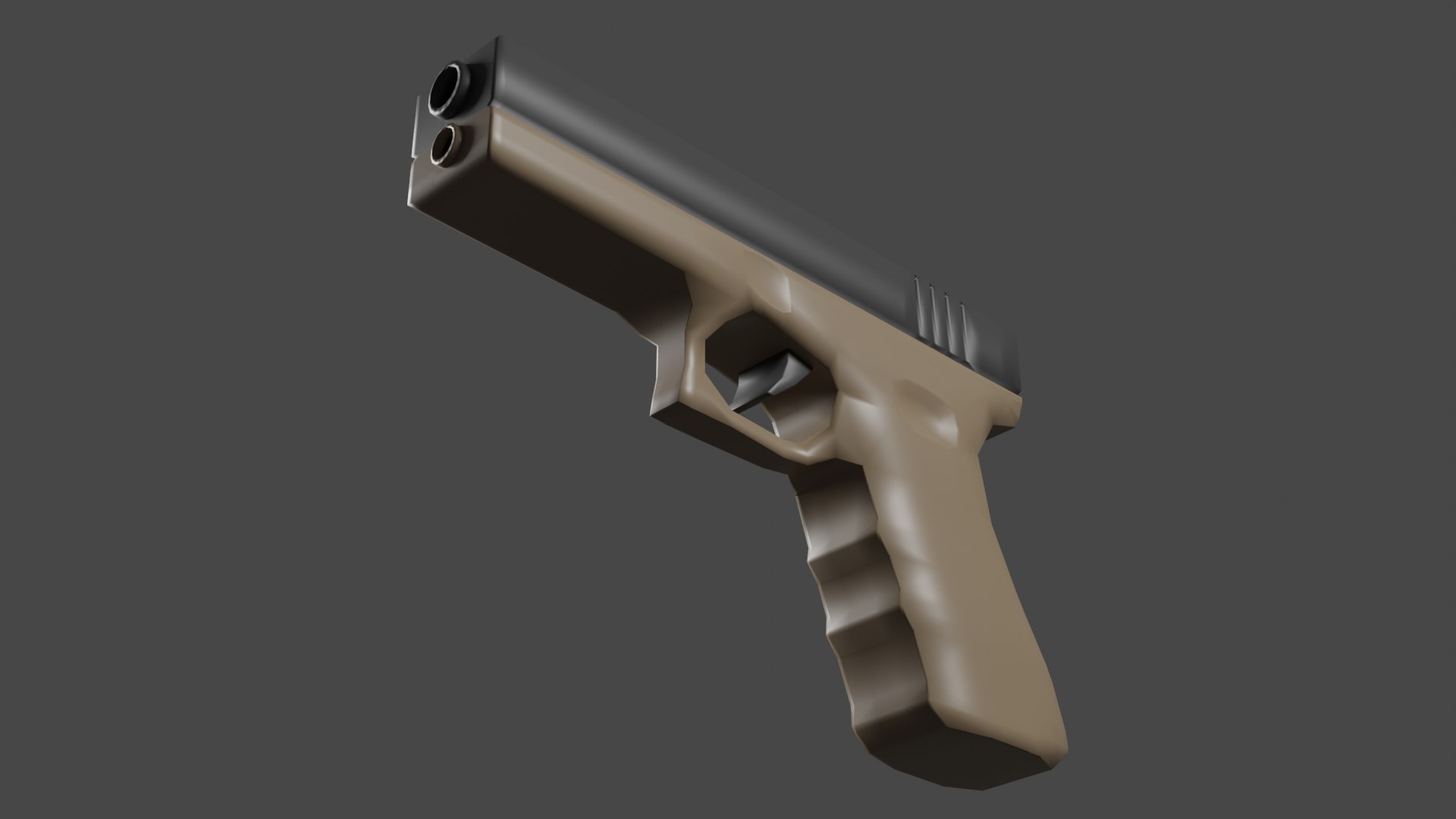 Simple Glock model - TurboSquid 2002906