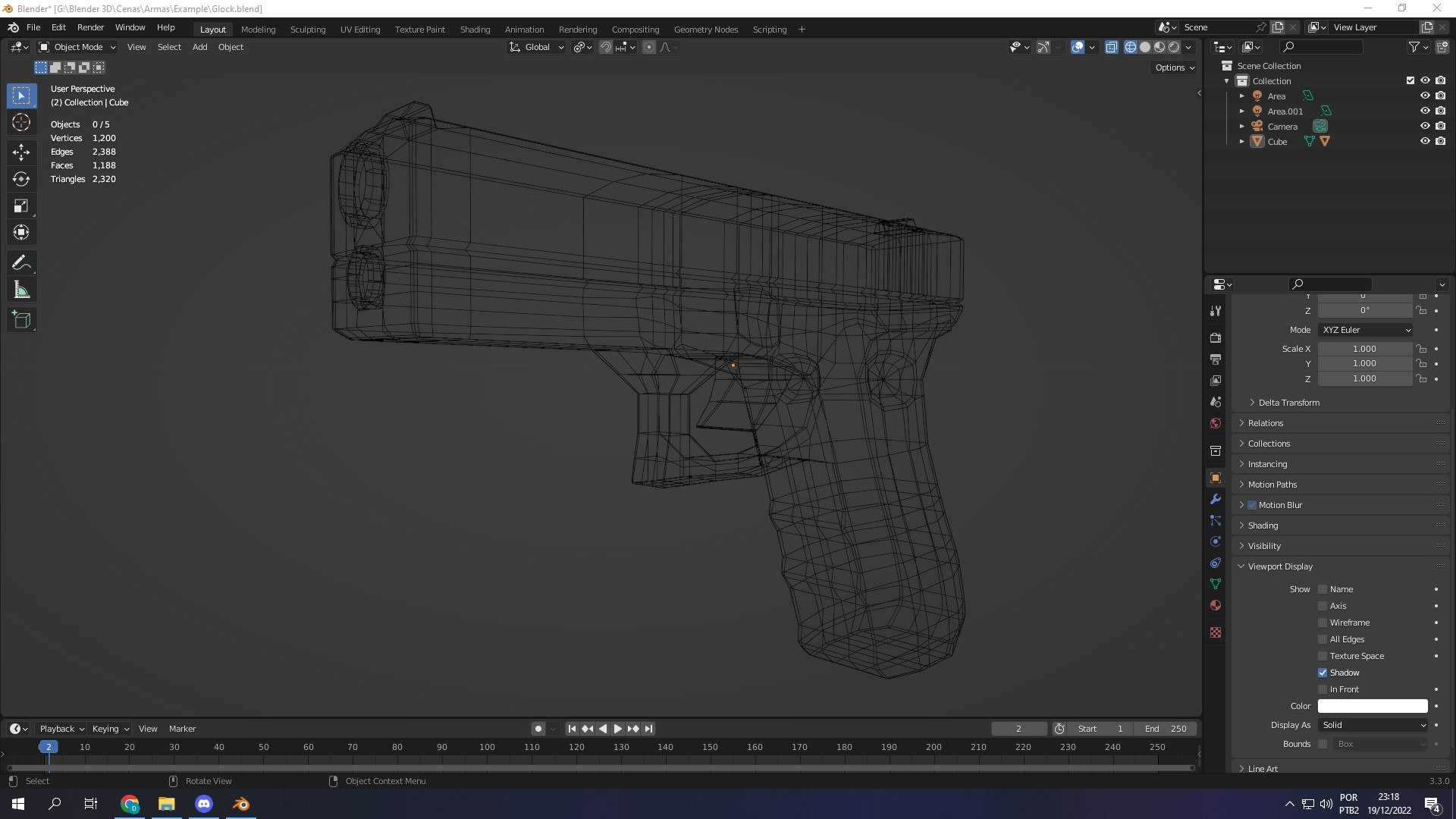 Simple Glock model - TurboSquid 2002906