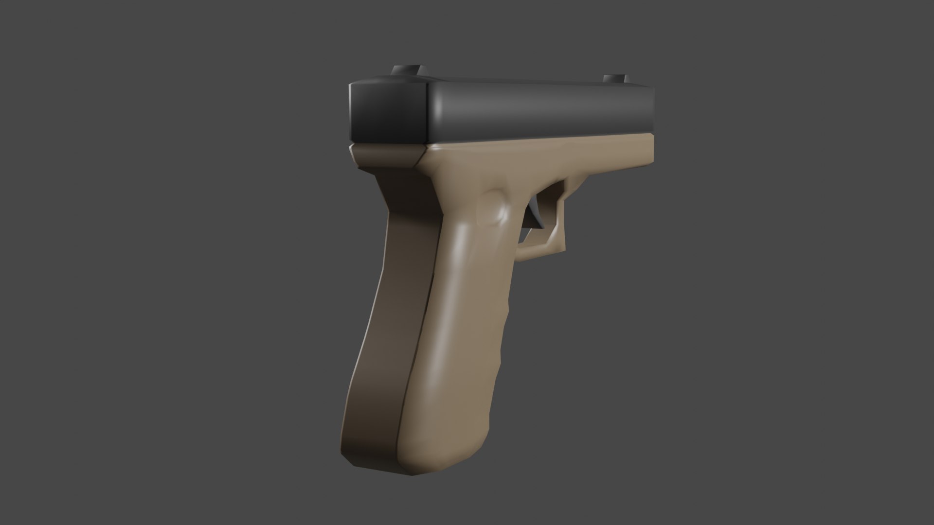 Simple Glock model - TurboSquid 2002906