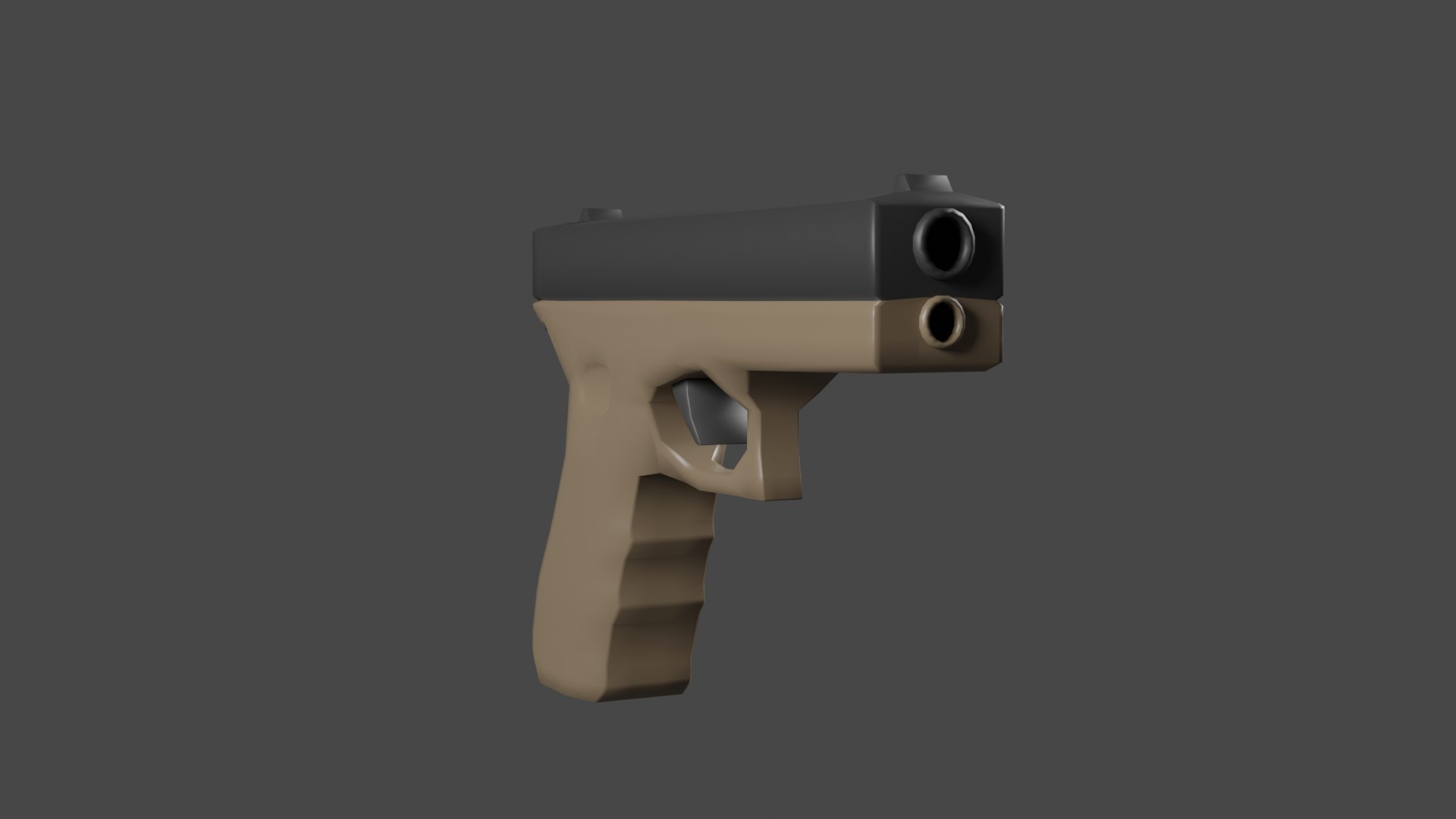 Simple Glock model - TurboSquid 2002906