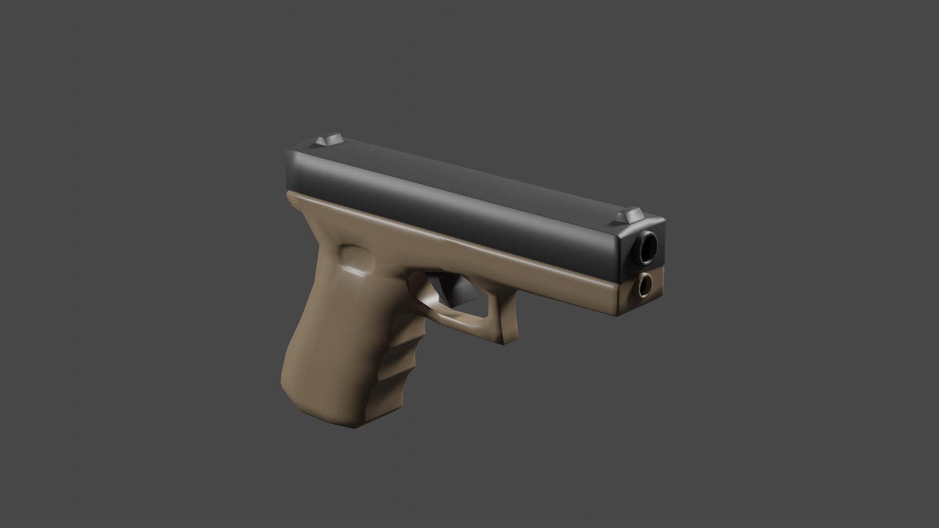 Simple Glock model - TurboSquid 2002906